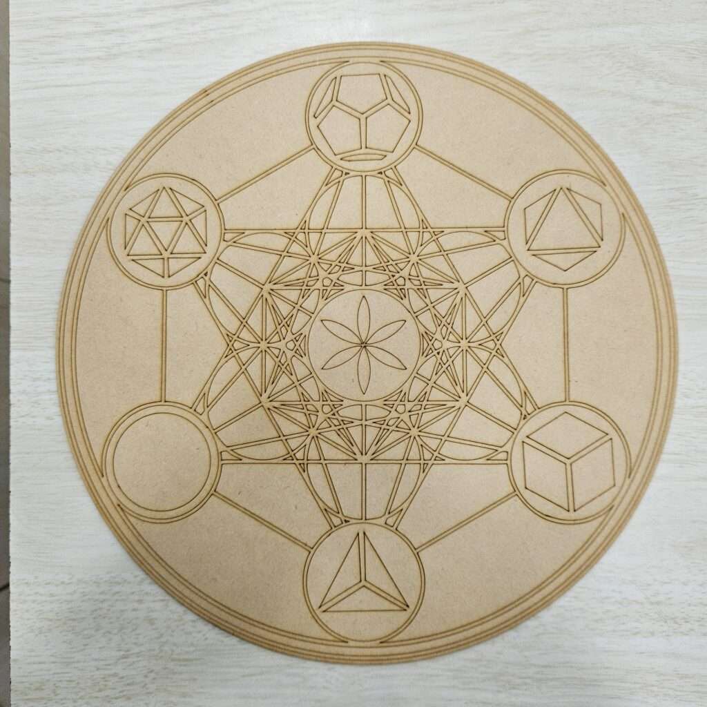 Crystal Grid Layout templates - Wooden - 12 inches - Moksa