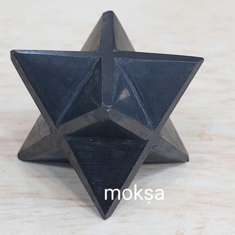 Shungite Merkaba – 40mm | Moksa