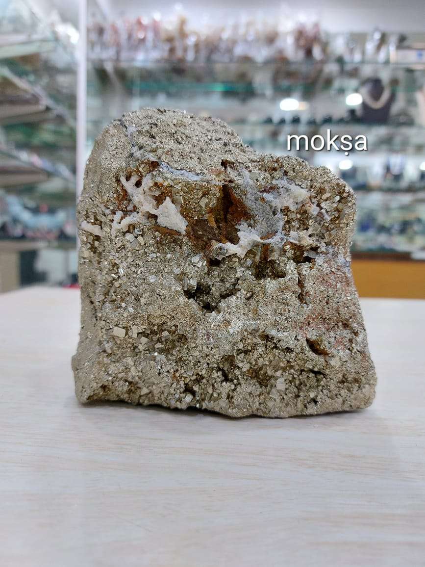 Iron pyrite/Golden Pyrite/Cubic pyrite/Fool’s Gold cluster - Moksa