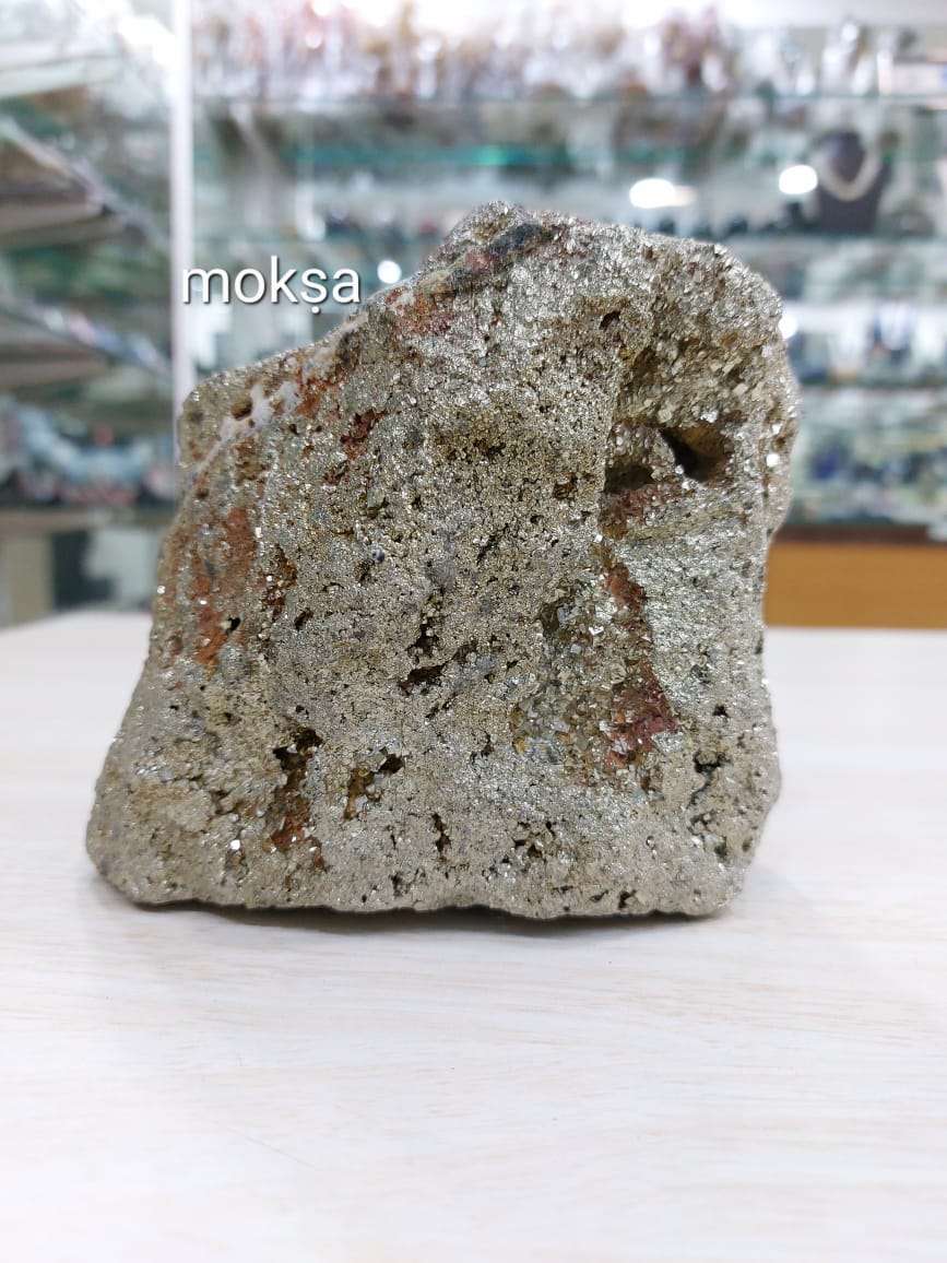 Iron pyrite/Golden Pyrite/Cubic pyrite/Fool’s Gold cluster - Moksa