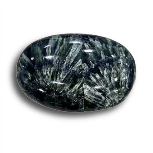 Seraphinite Palmstone – Rare Deep Green Healing Crystal from Lake ...